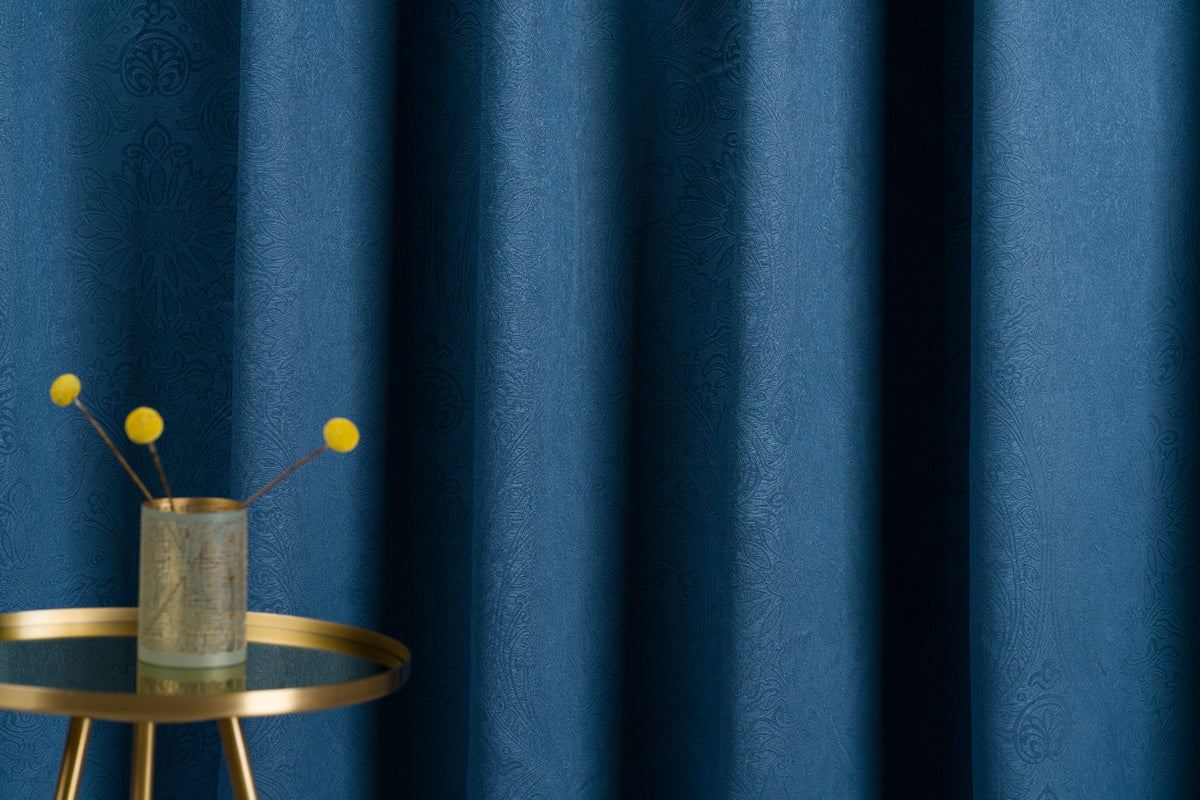 CORA blue Custom Made Curtains – Curtain Culture